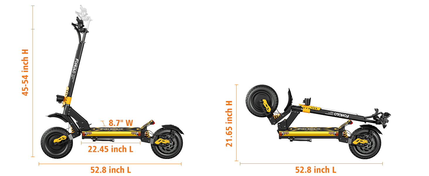 FOHOLO F15 Electric Scooter 5600W Dual Motors | TopRiding