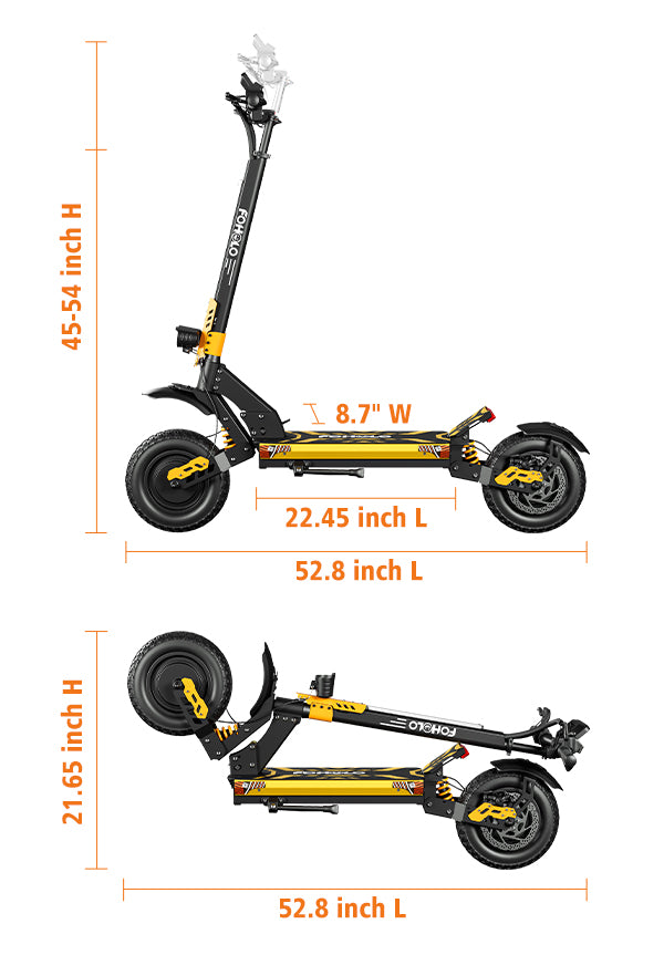 FOHOLO F15 Electric Scooter 5600W Dual Motors | TopRiding