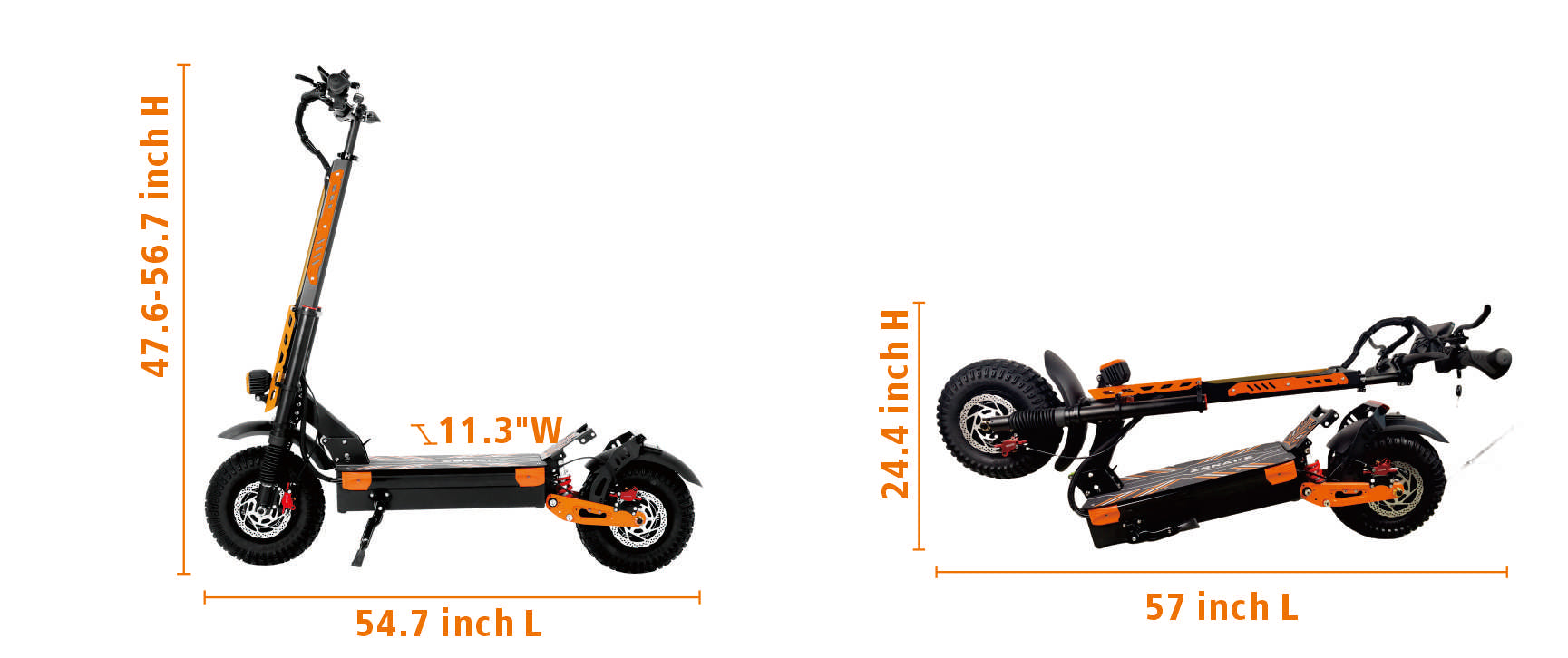 ZSNAKE Z39 All-Terrain Electric Scooter 13" Tires | TopRiding